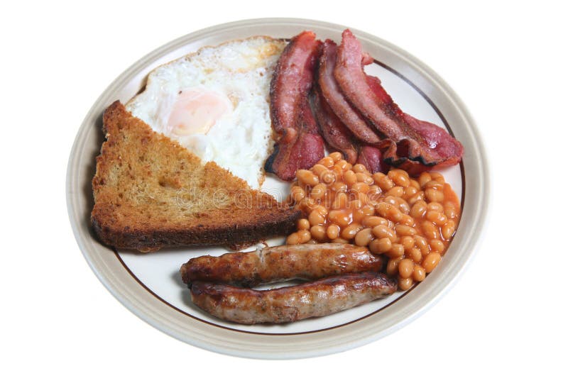 Cooked Breakfast stock photo. Image of streaky, baked - 2500816