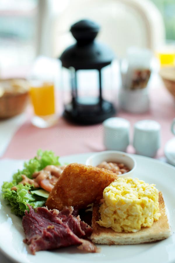 Cooked breakfast stock image. Image of breakfast, cooked - 36213425