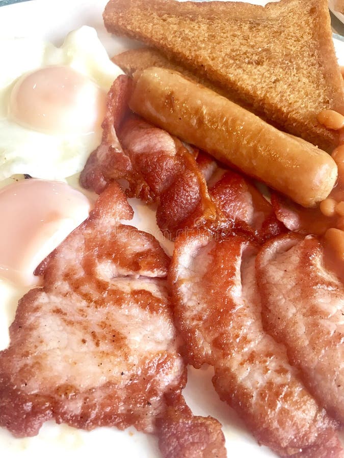 Cooked breakfast stock photo. Image of fresh, beans - 129719302