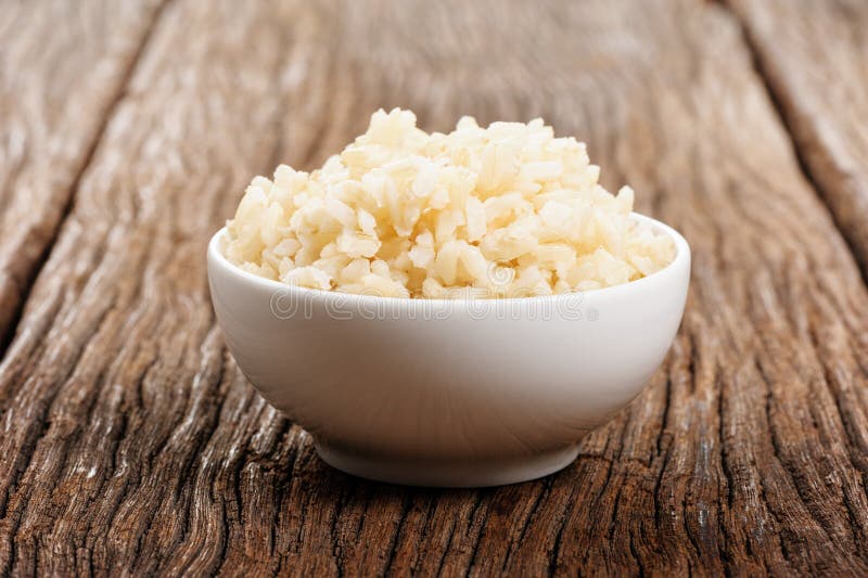 Cooked brown rice stock photo. Image of diet, heap, seed - 161741400