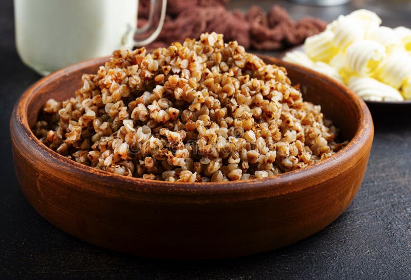 Cooked buckwheat stock photo. Image of kitchen, crisp - 152088470