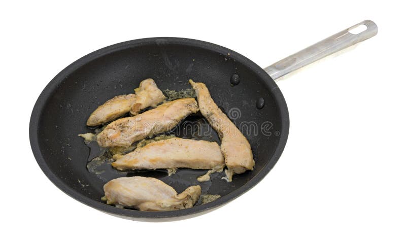 Cooked Chicken Breast in Pan Side View Stock Image - Image of seasoned ...