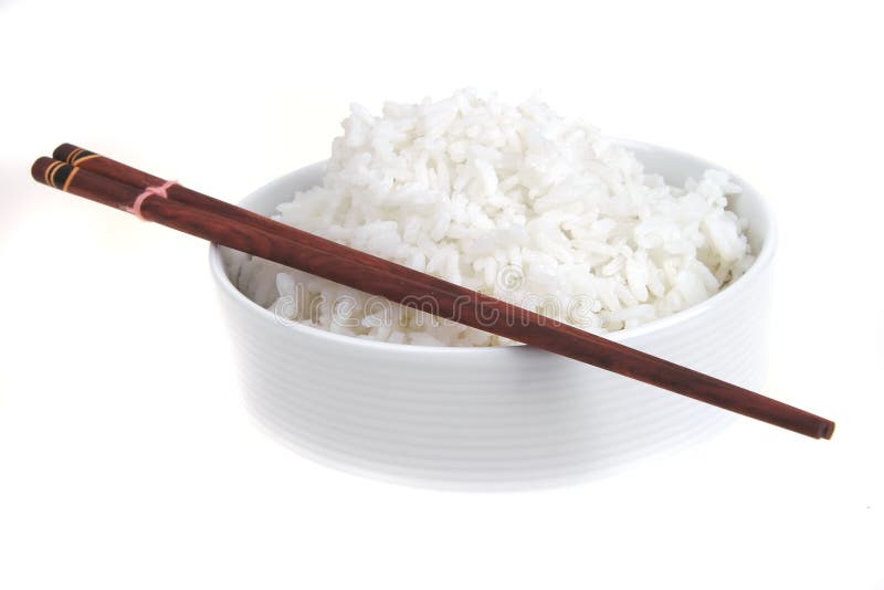 Cooked China Rice and Porcelain Stock Image - Image of food, basic ...