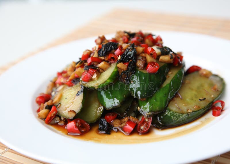 Cooked cucumber stock photo. Image of vegtarian, delicious - 32583110