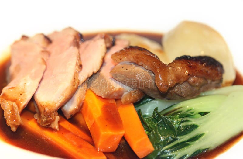Cooked Duck stock image. Image of carrot, bird, dining - 14868005