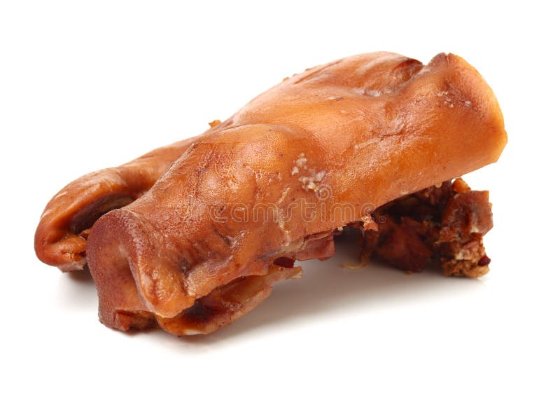 Cooked the face of the pig stock image. Image of snack - 118665509