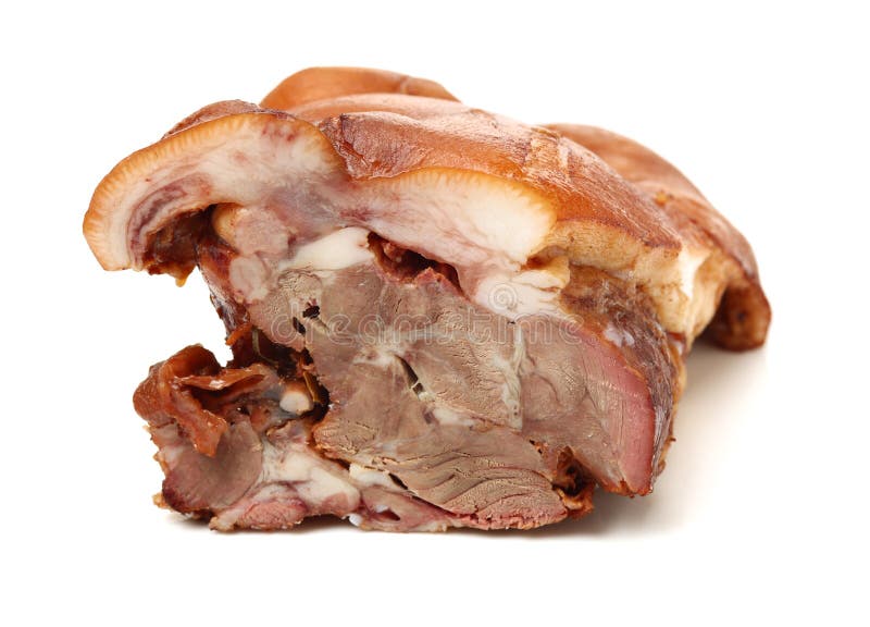Cooked the face of the pig stock image. Image of snack - 118665509