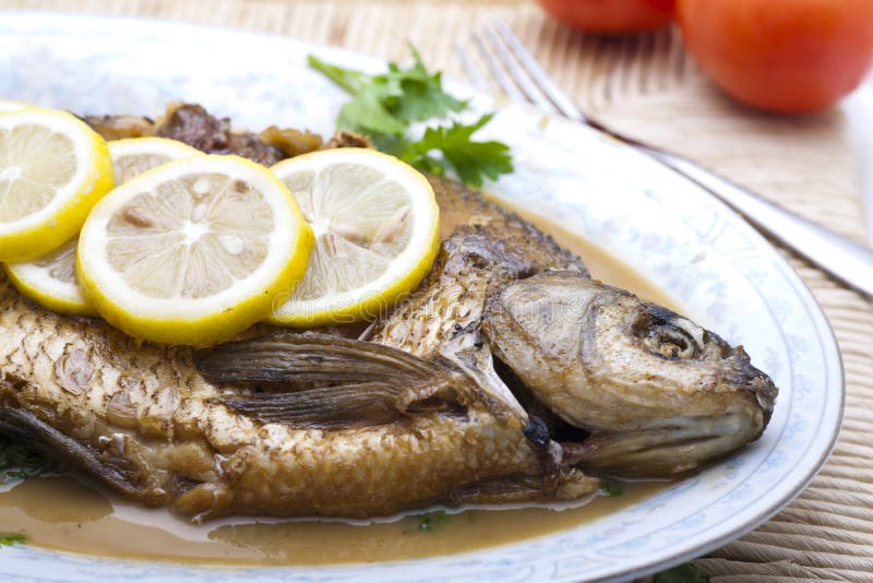 Cooked fish stock image. Image of food, appetizer, dining - 24099111
