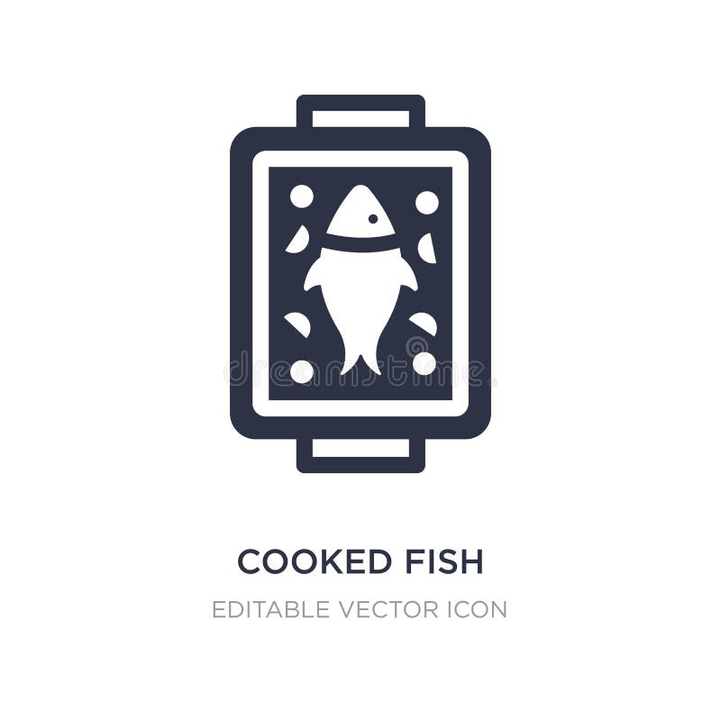 Cooked fish on plate stock vector. Illustration of feast - 47494996