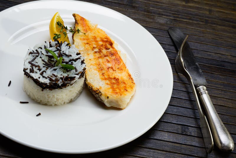 Cooked fish stock image. Image of meal, seafood, vegetables - 54309089