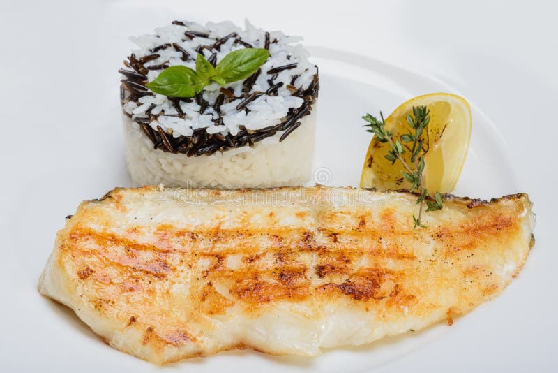 Cooked fish stock photo. Image of seafood, grilled, llunch - 54309500