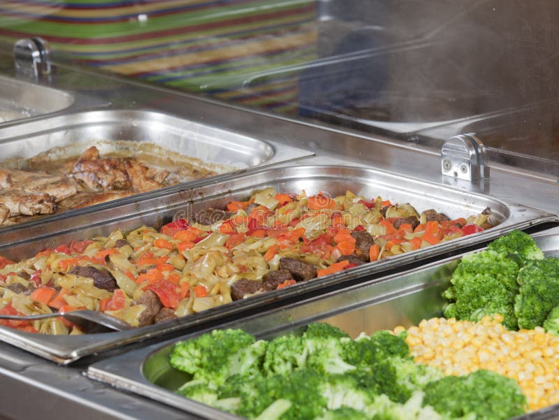 Cooked food on hot tray stock image. Image of dining - 25589739