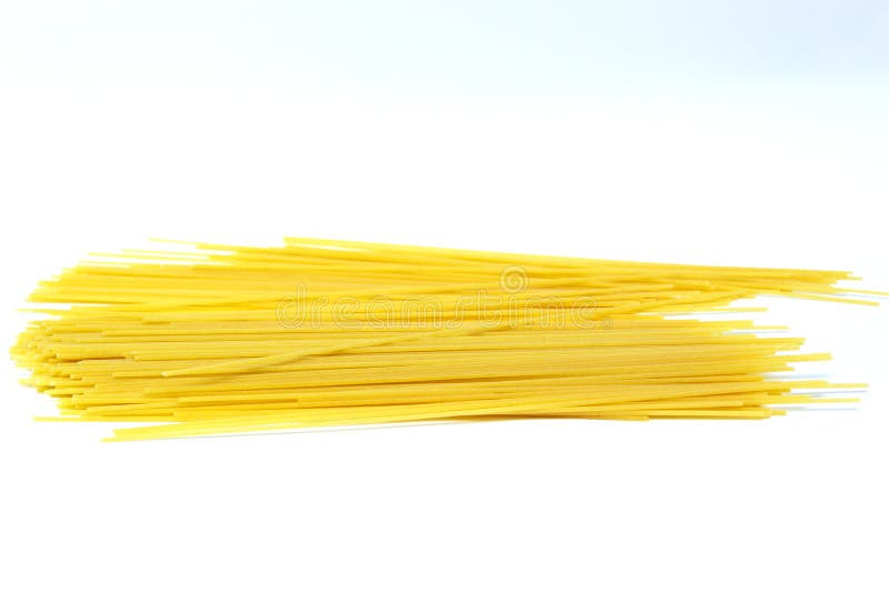 Fresh Spaghetti Isolated Over White Background. Cooked, Fresh Spaghetti ...