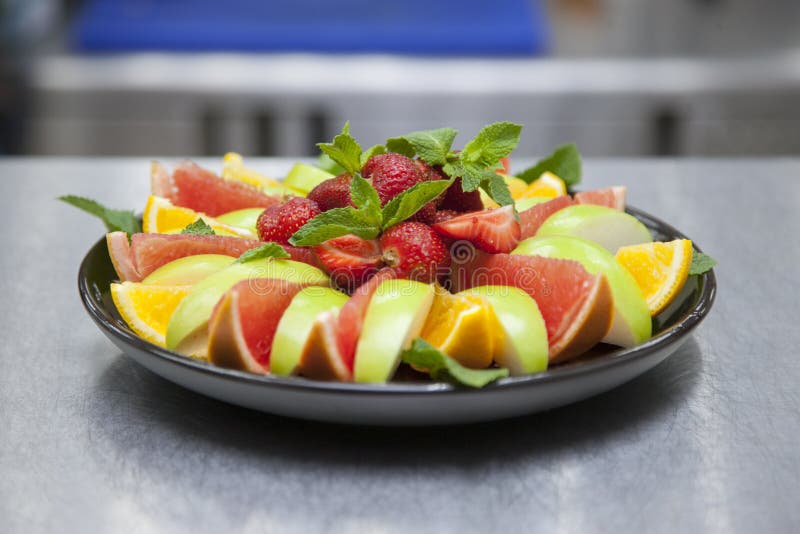 Cooked fruit in a bowl stock photo. Image of meal, lunch - 200500940