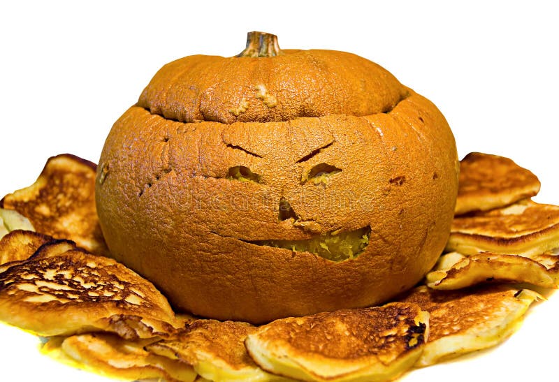 Cooked halloween pumpkin stock image. Image of food, creepy - 11528307
