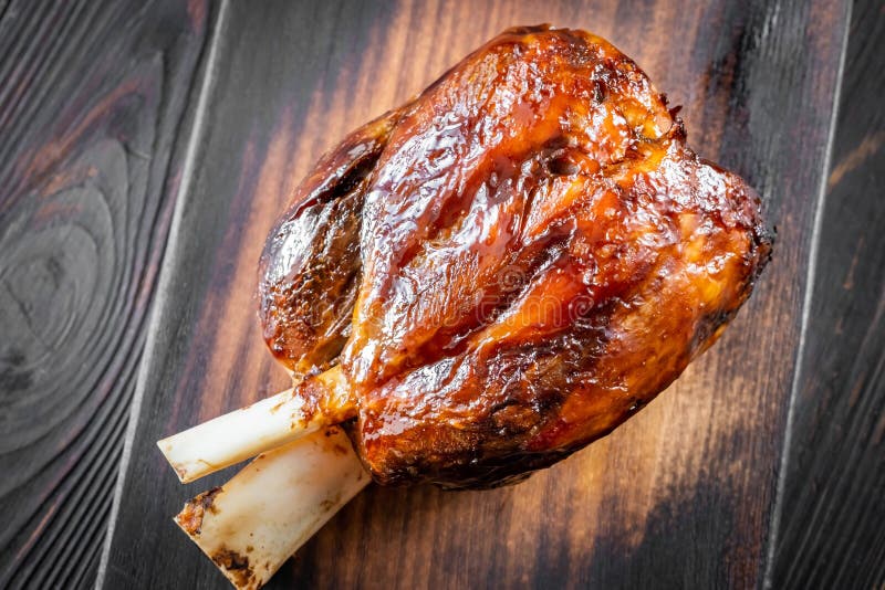 Cooked ham hock stock image. Image of hock, knuckle - 259186273