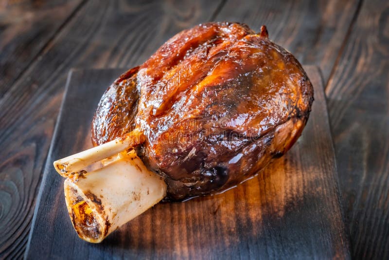 Cooked ham hock stock image. Image of soul, stewing - 259186263