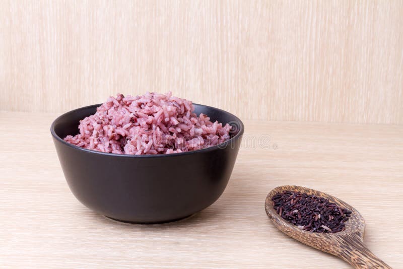 Cooked Jasmine Rice Mixed Rice Berry. Stock Image - Image of east ...