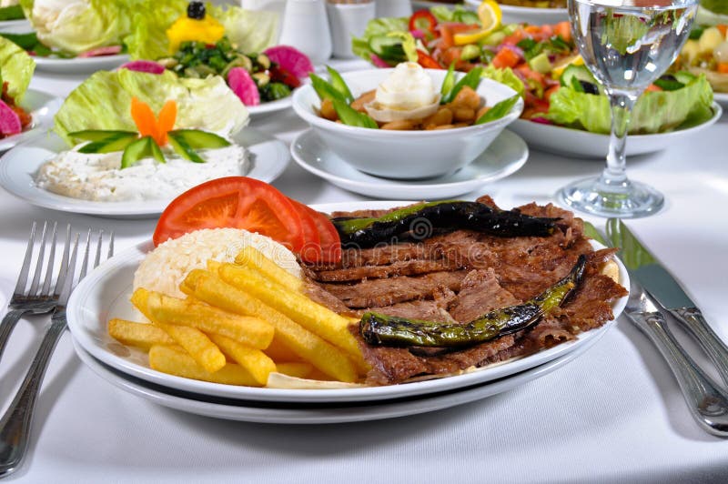 Cooked meat stock image. Image of feast, delectable, food - 24776819