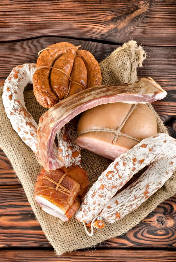 Cooked meat stock photo. Image of meat, butchers, pork - 26577450