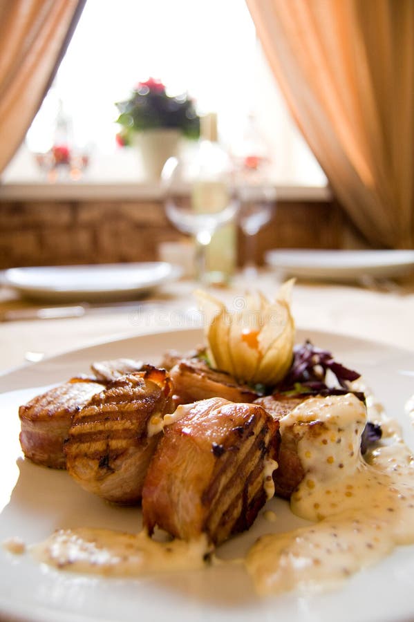 Cooked meat stock image. Image of luxury, ready, elegance - 6799331