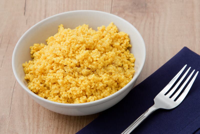 Cooked Millet stock photo. Image of cereal, dish, food - 18498262