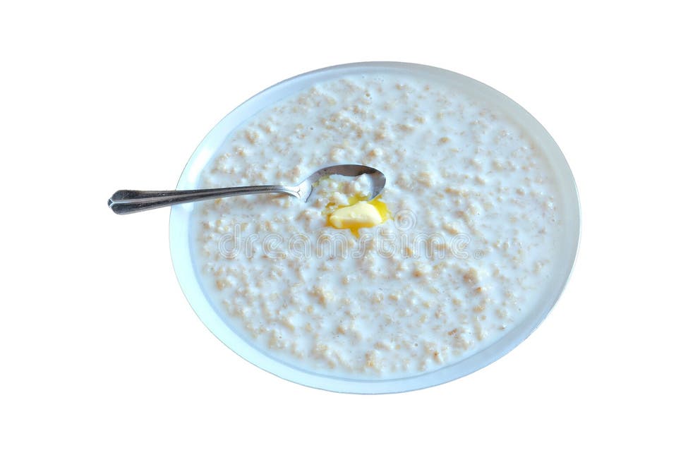 Cooked oat flakes stock photo. Image of porridge, meal - 111396164