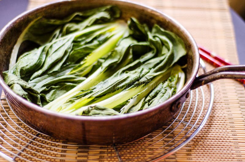 Cooked pak choy stock photo. Image of brassica, green - 33545016