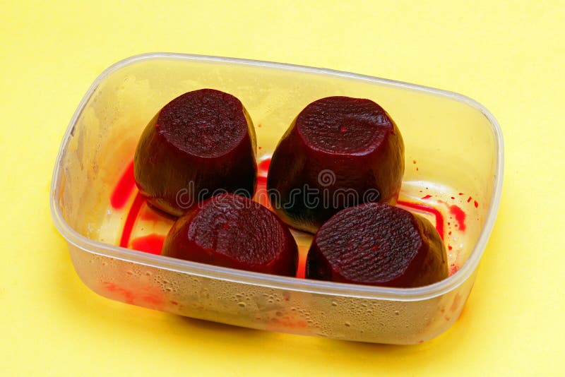 Cooked and Peeled Beetroot in Box Stock Photo - Image of nutrition ...