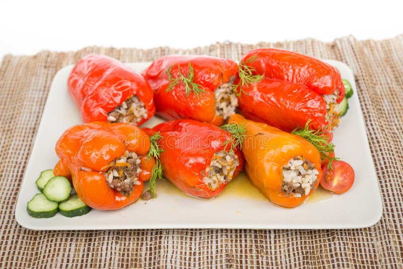 Cooked peppers stock image. Image of cooked, colorful - 47671901