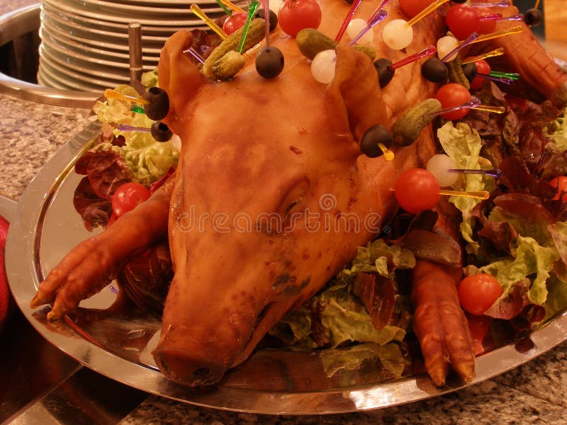 Cooked piggy stock photo. Image of dinner, event, cooked - 466896
