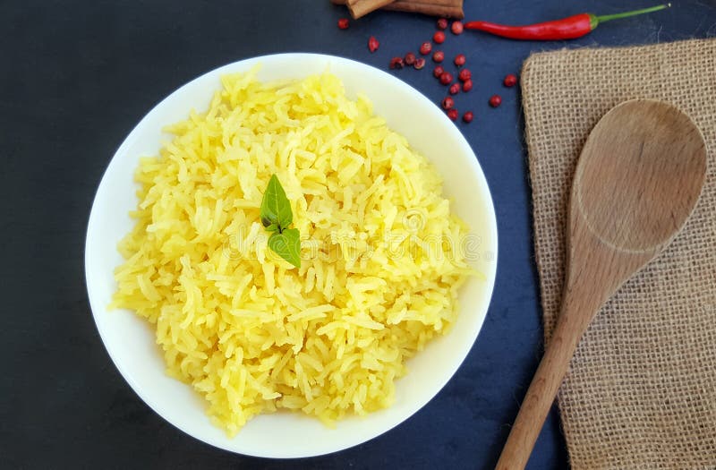 Portion pilau rice stock image. Image of cook, serving - 32996161