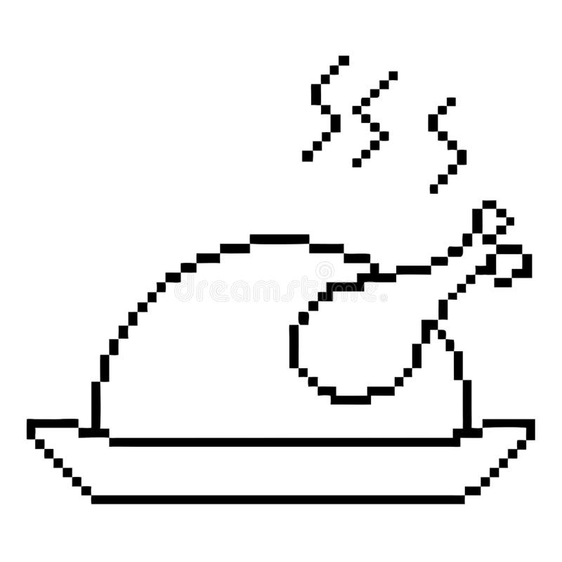 Cooked Pixel Chicken Presented on a Platter with Steam Rising in a Cozy ...