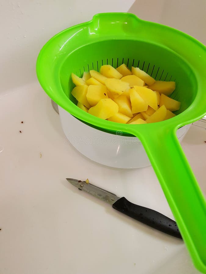 Cooked potatoes stock photo. Image of buffet, cumin - 135949678