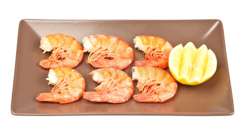 Cooked Prawn Tails stock photo. Image of isolated, meal - 28521020