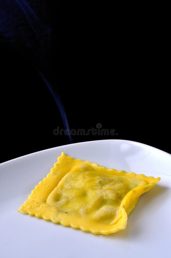 Cooked Ravioli, Italian Egg Pasta Stock Image - Image of macaroni ...