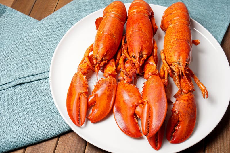 Cooked red Lobsters stock image. Image of freshness, diet - 72635375