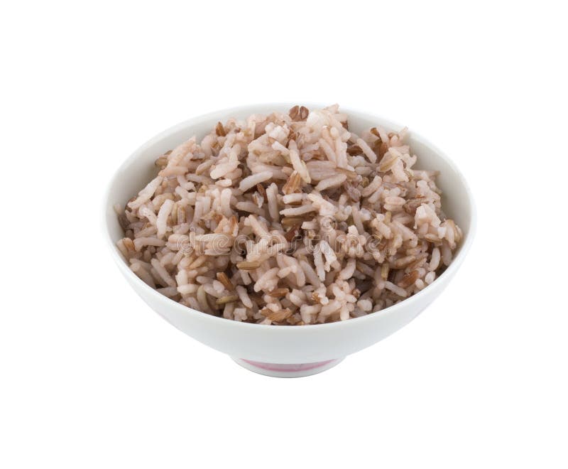 Cooked red rice stock image. Image of rice, plant, healthy - 39553881