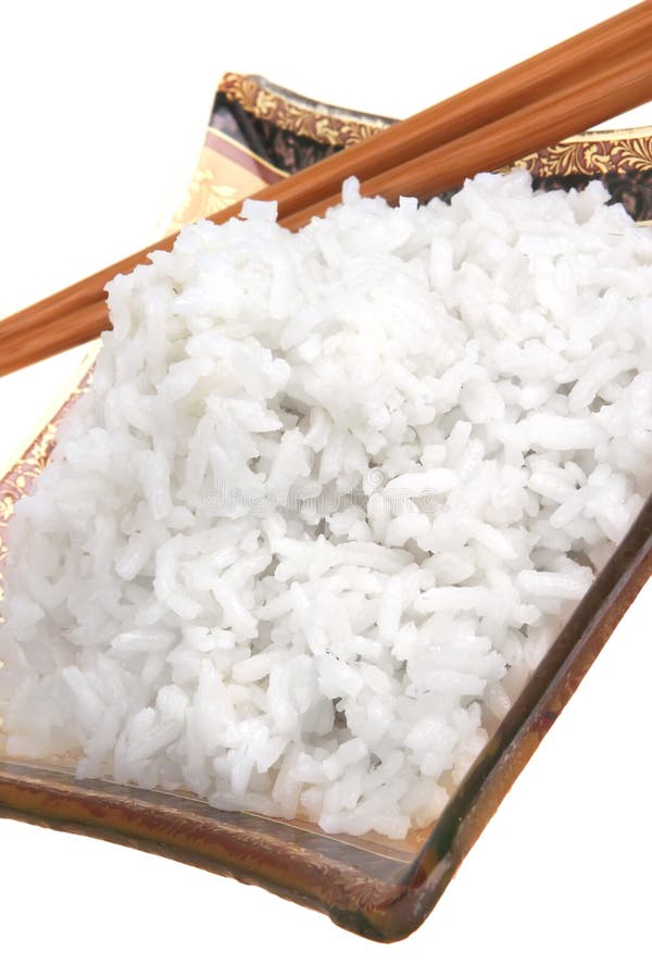 Cooked rice stock photo. Image of cooked, healthy, crockery - 9544744