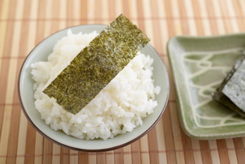 Cooked rice in bowl stock image. Image of koshihikari - 129784889