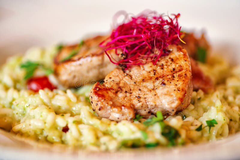 Cooked Rice with Meat and Vegetables Stock Image - Image of nutrition ...