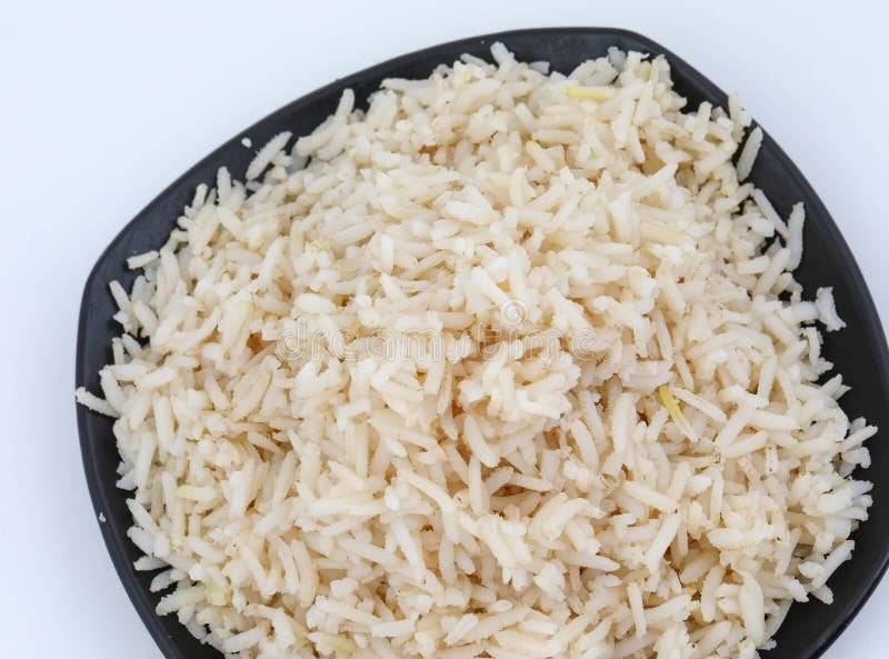 Cooked rice stock photo. Image of boiled, parsley, healthy - 90420476