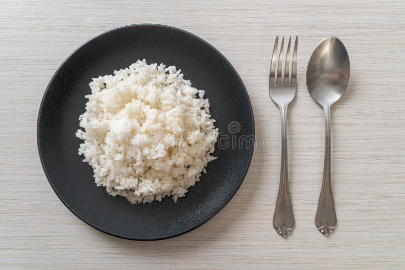 Cooked rice on plate stock image. Image of cooking, culture - 207183059