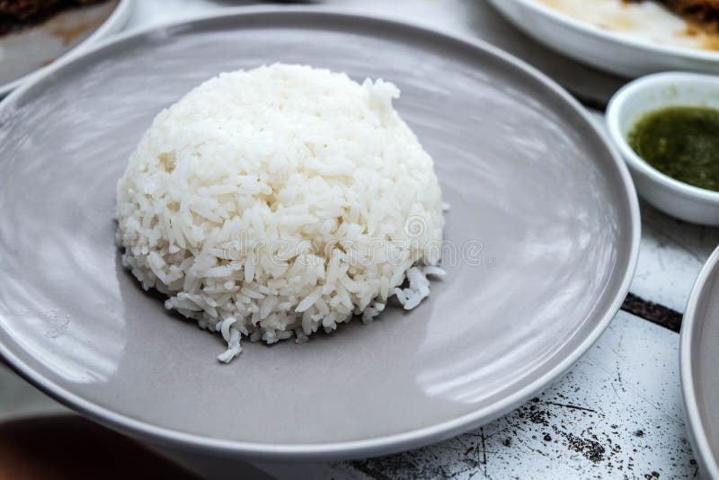 Cooked Food Serve On White Ceramic Plate Picture. Image: 109923058