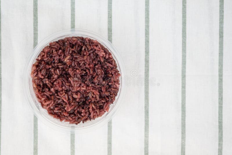 Cooked Riceberry Organic Food Stock Photo - Image of health, cooked ...