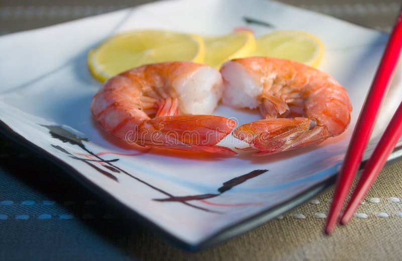 Cooked Shrimp stock photo. Image of yellow, fresh, tapas - 378686