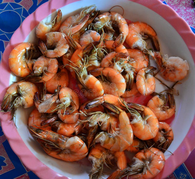 Cooked shrimp stock image. Image of nutrition, diet, energy - 56468517