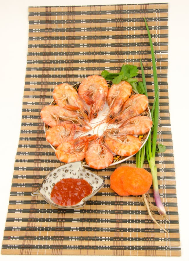 Cooked shrimp stock image. Image of edible, closeup, gourmet - 37240747