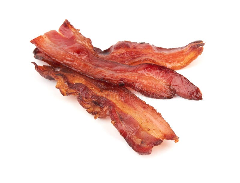 Cooked Bacon stock image. Image of cooked, fresh, pork - 4413637