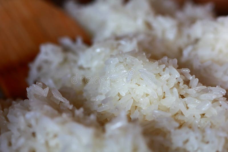 Cooked Sticky Rice Food in Thai Style Stock Photo - Image of style ...